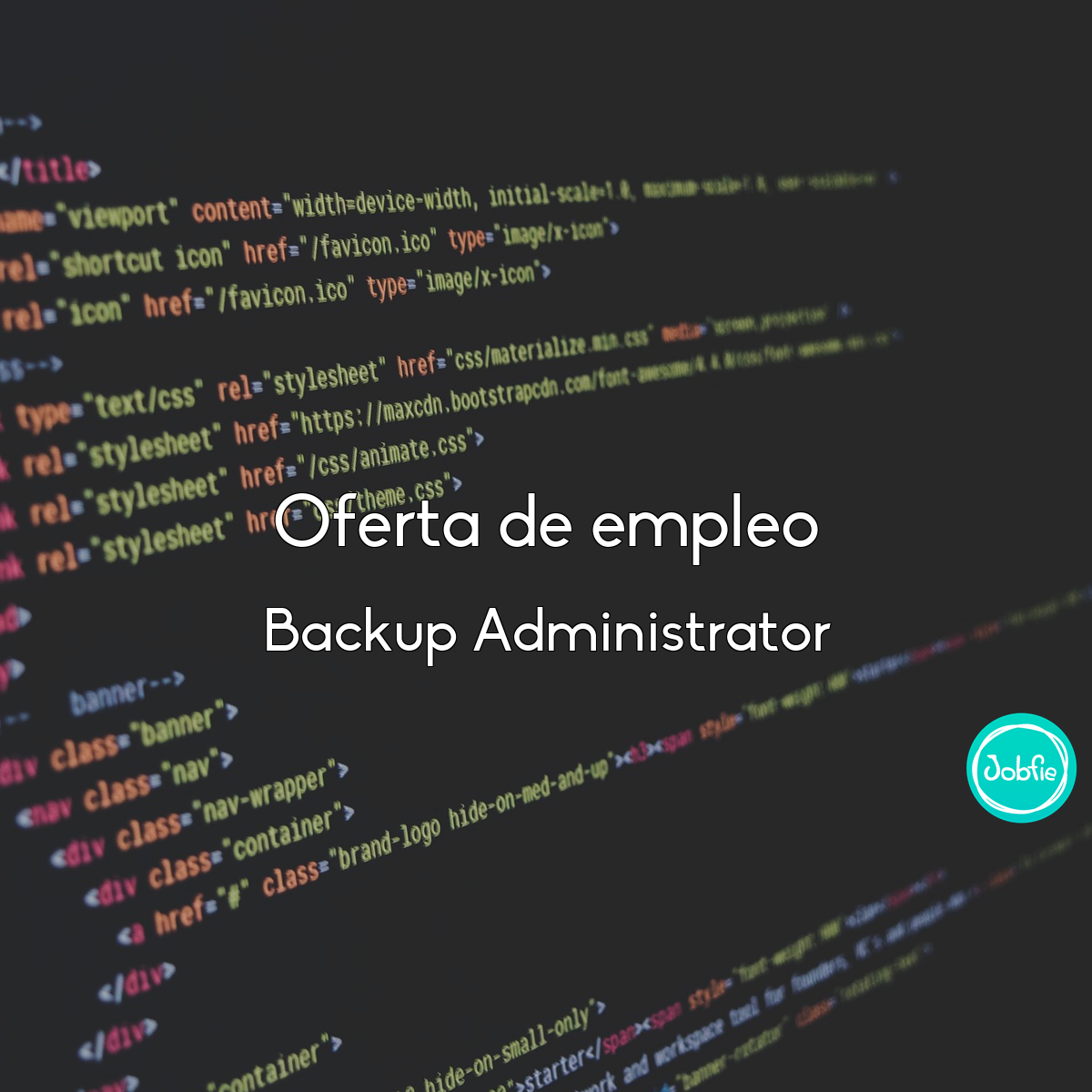 Backup Administrator - Oferta de trabajo
